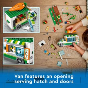 LEGO City Farmers Market Van 60345 Building Toy Set for Kids, Boys, and Girls Ages 5+ Mobile Farm Shop Playset with 3 Minifigures (310 Pieces)