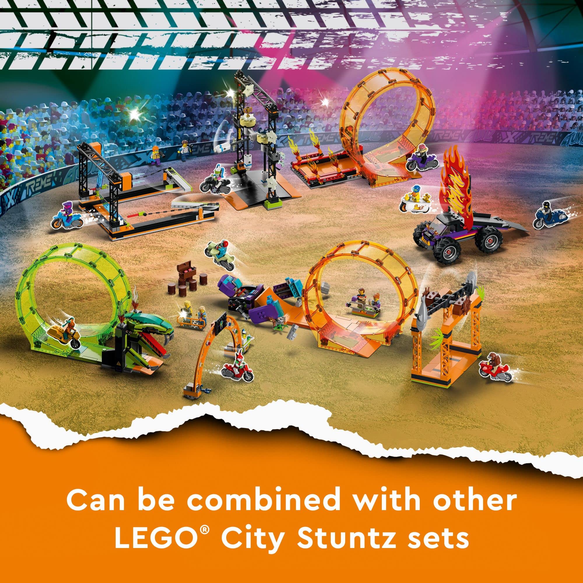 LEGO City Stuntz The Blade Stunt Challenge 60340 Building Toy Set for Boys, Girls, and Kids Ages 5+ (154 Pieces)