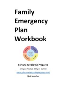 family emergency plan workbook