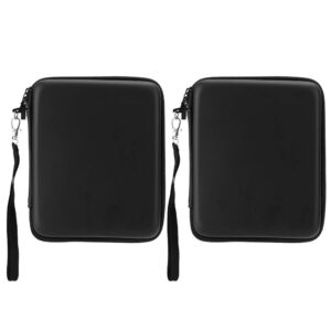 2pcs carrying case for 2ds console, eva hard shell carrying case portable bag with lacing for 2ds console and accessories(black) [video game]