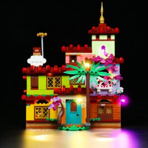 vonado light kit compatible with lego madrigal house 43202 (lego sets not included), led lights compatible with lego princess encanto house building toy