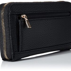 GUESS Womens Eco Brenton Large Zip Around wallet, Black, One Size US