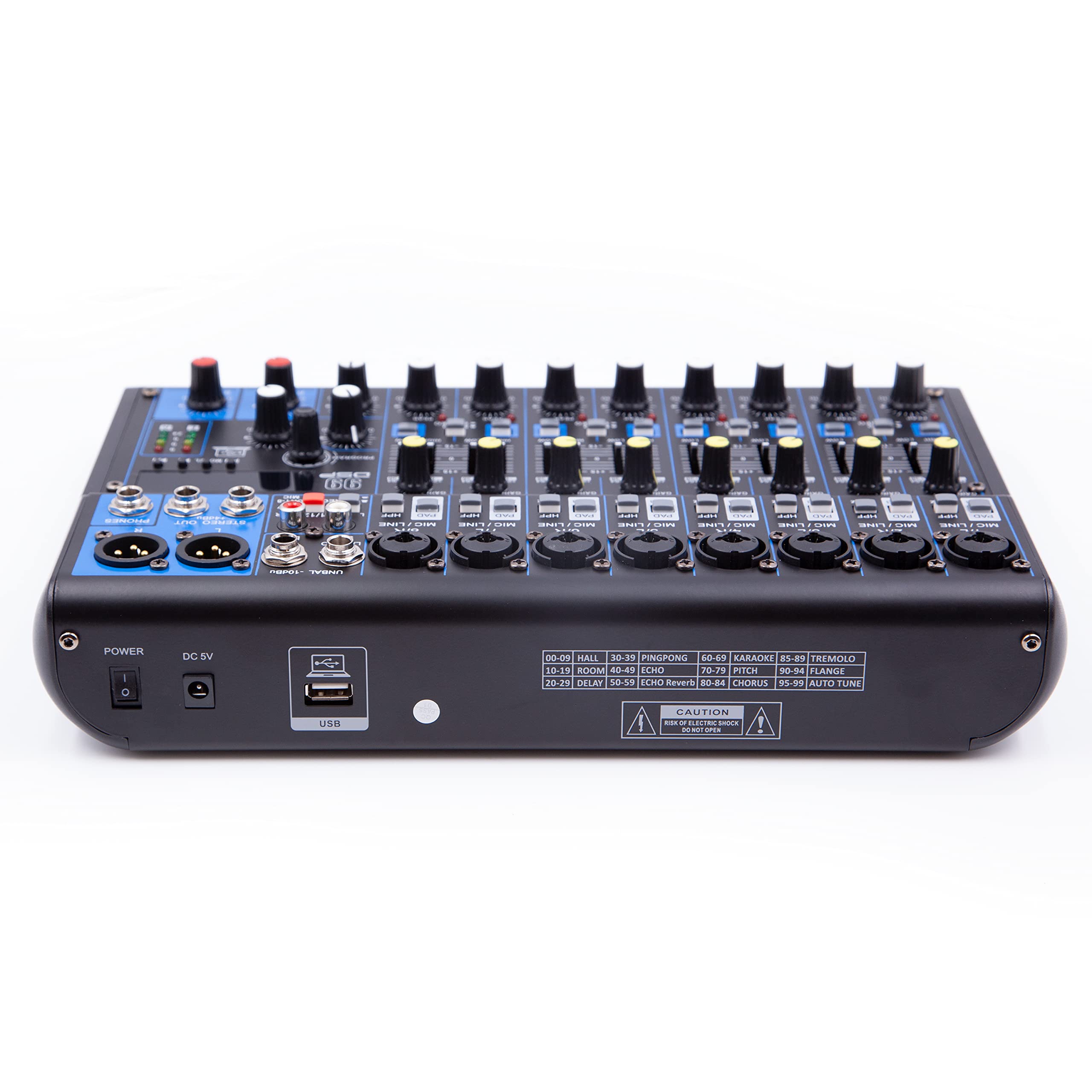 EMB MX12BT 99 DSP 12-Channel Audio Mixer Mixing Console MP3 Sound Desk With Bluetooth