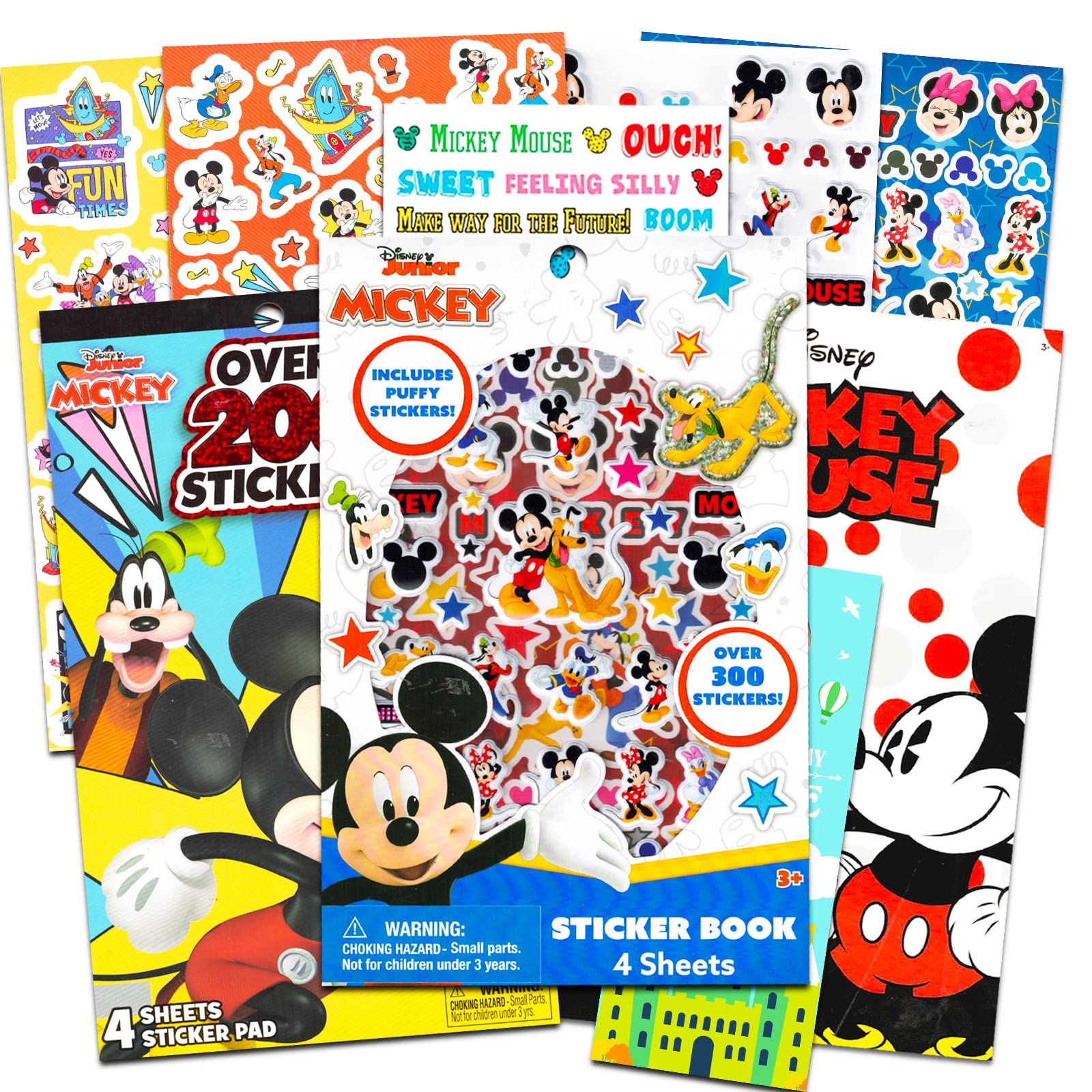 Classic Disney Disney Mickey Mouse Stickers Ultimate Set ~ Mickey Sticker Bundle with Over 800 Stickers Featuring Mickey and Minnie Mickey mouse party supplies