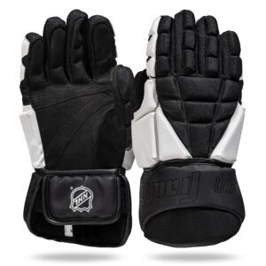 franklin sports nhl street hockey gloves - senior lightweight outdoor roller + street hockey gloves - 12" inch outdoor street hockey gloves - classic fit - senior size