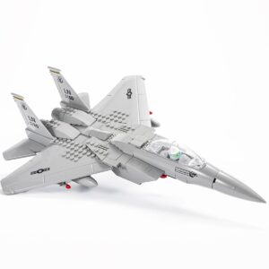 SEMKY Military F-15 Eagle Fighter Jet Air Force Building Block Set (262 Pieces) Toys Gifts for Military Fans and Kid