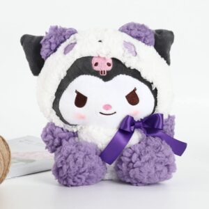 YWBEQWNC 3 PCS Christmas Plushies, Kuromi Plush, My Melody Plush and Cinnamon roll Plush,8 Inch