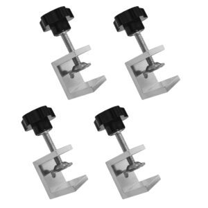 tkgkhk 4 pack heavy duty universal c-clamp,sturdy quick release u clip,desktop mount holder stand,base stand mounting accessory