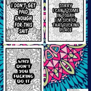 Things I Want To Say At Work But Can't: Swear Word Coloring Book For Adults