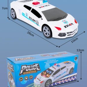 Police Car Toy for Boys, Girls, Kids, Police Car Toys with Lights and Siren, Interactive Educational Gift Toys for 3 4 5 6 7 Year Old Boys Girls