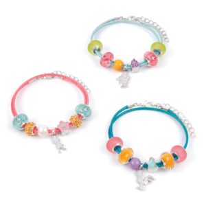 Disney Princess: Jewels & Gems Moana - Create 3 Bold Bracelets, Make It Real, 26 Piece, Tweens & Girls, Make Unique Charm & Bead Jewelry, All-In-One, DIY Jewelry Kit, Tweens & Girls, Kids Ages 8+