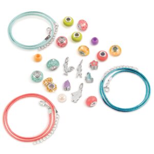 Disney Princess: Jewels & Gems Moana - Create 3 Bold Bracelets, Make It Real, 26 Piece, Tweens & Girls, Make Unique Charm & Bead Jewelry, All-In-One, DIY Jewelry Kit, Tweens & Girls, Kids Ages 8+