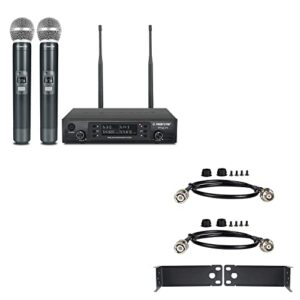 phenyx pro wireless microphone system ptu-71-2h bundle with bnc antenna kit ph901f