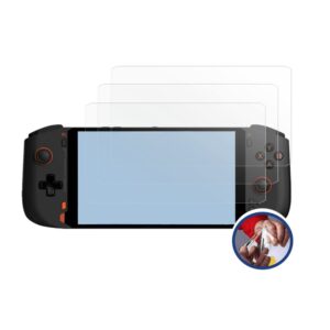 mihence [ 3pcs ] mihence compatible with onexplayer mini screen protector, pet premium real hd protective film compatible for one x player mini - 7 inches handheld game console