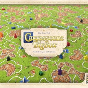 Carcassonne Board Game Big Box (2022 Edition) - Complete Base Game and 11 Expansions for Ultimate Variety! Medieval Strategy Game for Kids and Adults, Ages 7+, 2-6 Players, Made by Z-Man Games