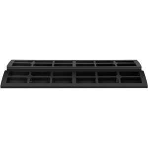 VEVOR Driveway Curb Ramp, 3 Pack 1 Channel Heavy Duty, 33069 Lbs/ 15 Ton Capacity Rubber Driveway Curb Bridge, 2.6" Rise Rubber Ramp for Driveway, Loading Dock, Garage, Sidewalk, Car