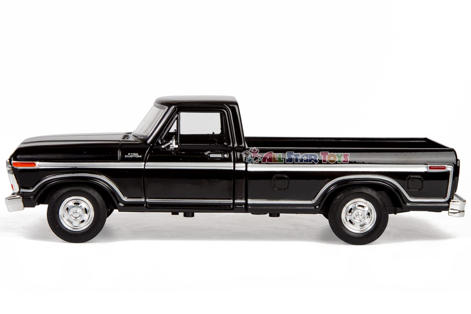 Motormax 1979 Ford F-150 Pickup Classic F150 Pick Up Truck 1:24 Diecast Collectible Model Car Black 79346 All Star Toys Exclusive