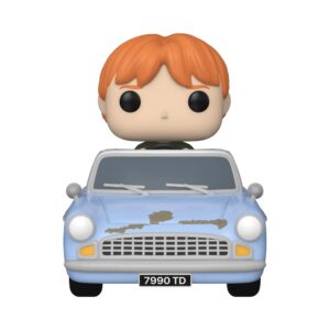 funko pop! ride super deluxe: harry potter: chamber of secrets 20th anniversary - ron weasley in flying car, multicolor