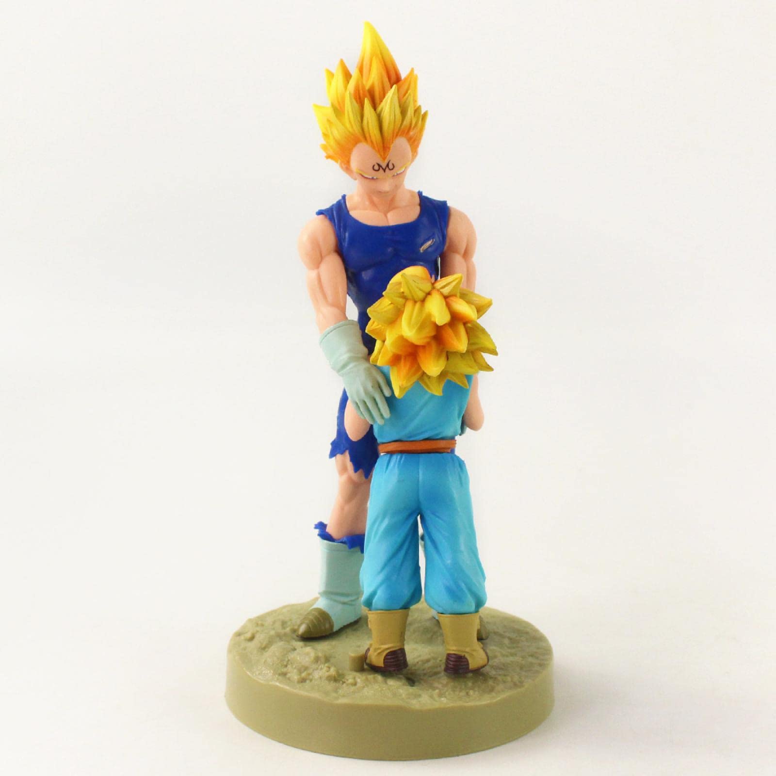 14-22cm Dragon Ball Z Super Saiyan Vegeta Torankusu Trunks Father and Son Action Figure PVC Model Dolls Collections Toys Gifts