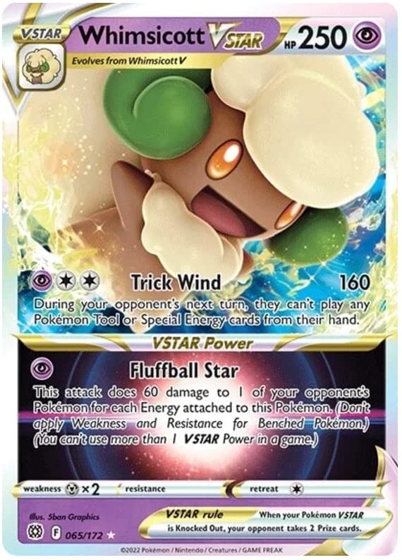 Whimsicott VSTAR - 065/172 - Ultra Rare - Sword & Shield: Brilliant Stars