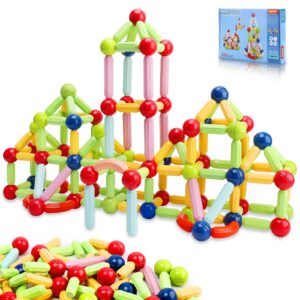 geper magnetic building blocks for kids - educational toys for toddlers and preschoolers ages 3 to 8 - montessori toys gifts for boys and girls