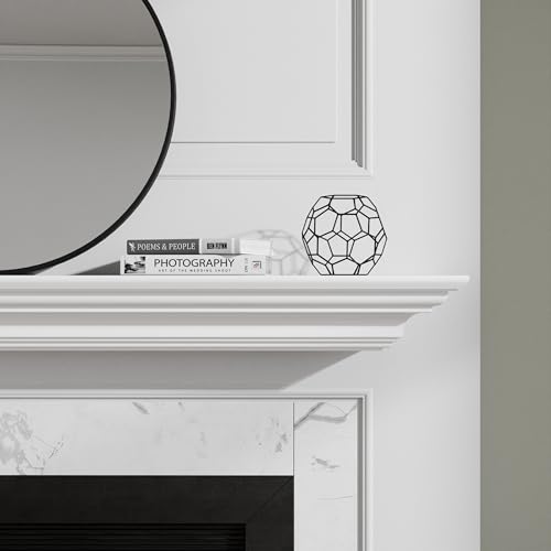 Pearl Mantels ARYB72618 Clean, Sophisticated Premium Grade A MDF Mantel Shelf, 72" L x 10" D x 5" H, Crisp White Paint, The Perfect Compliment to Your Hearth and Home