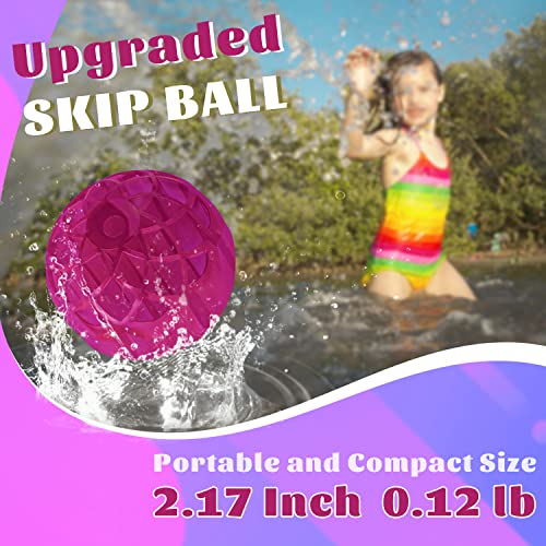 Pool Balls for Swimming Pool Beach Ball 2 Pack Skip Ball Water Bouncing Ball Water Skipping Ball Summer Beach Balls for Swimming Pool Sports Pool Toys Balls Beach Game for Kids and Adults Party Favors