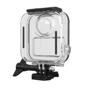 waterproof housing case for gopro max 360 with touchscreen, protective underwater dive shell with bracket for gopro max360 action camera accessories kit