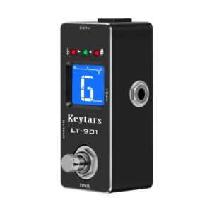 Keytars Guitar Tuner Pedal High Precision Chromatic Guitar Tuners Pedal True Bypass Clear KT-901