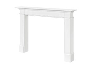 pearl mantels harmonious and elegant mdf mantel surround, 48", crisp white