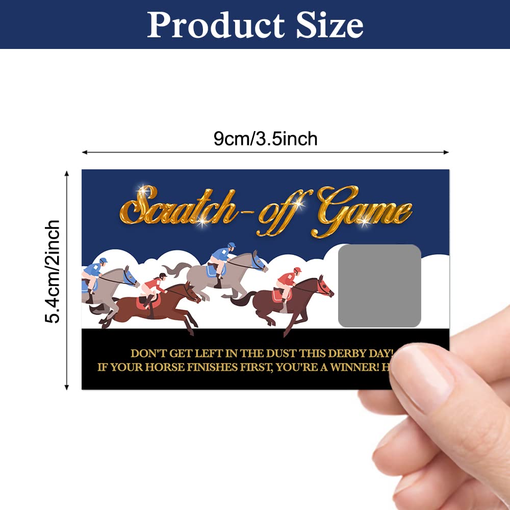 Haizct 50 PackHorse Race Party Game Scratch Off Cards, Kentucky Horse Derby Party Supplies Game, Birthday Party Games, Bachelor Party Games