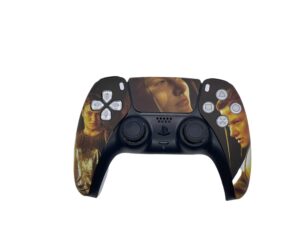 bootus tlou2 fan art replacement abby plus touchbar front housing shell faceplate ps5 controller, matte black