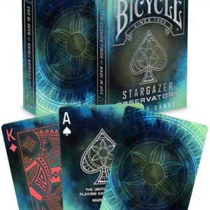 Bicycle Stargazer Collection: 6-Deck Collector's Bundle with New Moon, Observatory, Nebula, Sunspot, and Falling Star Designs