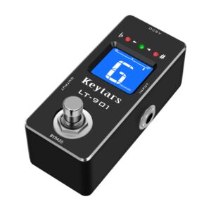 Keytars Guitar Tuner Pedal High Precision Chromatic Guitar Tuners Pedal True Bypass Clear KT-901