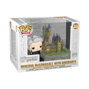 funko pop! town: harry potter: chamber of secrets 20th anniversary - minerva with hogwarts, multicolor