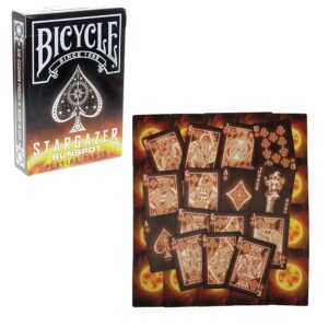 Bicycle Stargazer Collection: 6-Deck Collector's Bundle with New Moon, Observatory, Nebula, Sunspot, and Falling Star Designs