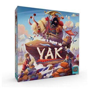 yak board game | strategy resource management construction fun family for adults and kids ages 8+ 2-4 players average playtime 45 minutes made by pretzel games, multicolor (pzg20080en)