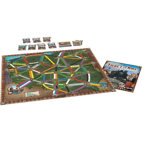 Ticket to Ride Poland Board Game EXPANSION - Train Route-Building Strategy Game, Fun Family Game for Kids & Adults, Ages 8+, 2-4 Players, 30-60 Minute Playtime, Made by Days of Wonder