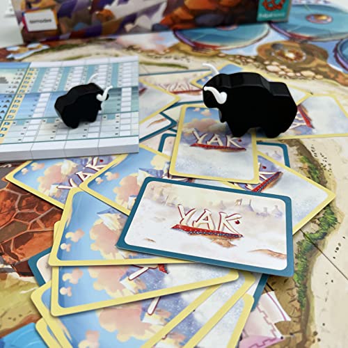 Yak Board Game | Strategy Resource Management Construction Fun Family for Adults and Kids Ages 8+ 2-4 Players Average Playtime 45 Minutes Made by Pretzel Games, Multicolor (PZG20080EN)