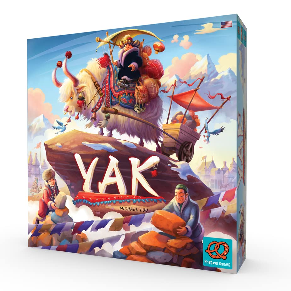 Yak Board Game | Strategy Resource Management Construction Fun Family for Adults and Kids Ages 8+ 2-4 Players Average Playtime 45 Minutes Made by Pretzel Games, Multicolor (PZG20080EN)