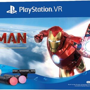 Newest Playtation VR Marvel's Iron Man VR Bundle: VR Headset, Camera, 2 Move Motion Controllers, Marvel's Iron Man VR Game + Batman + Hubxcel Controller Fast Charging Dock