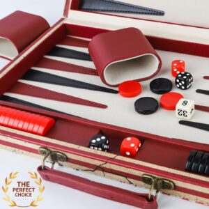 Backgammon Set American Flag Design Claasic Board Game for Friends Party or Family Game Night Make American Great Again