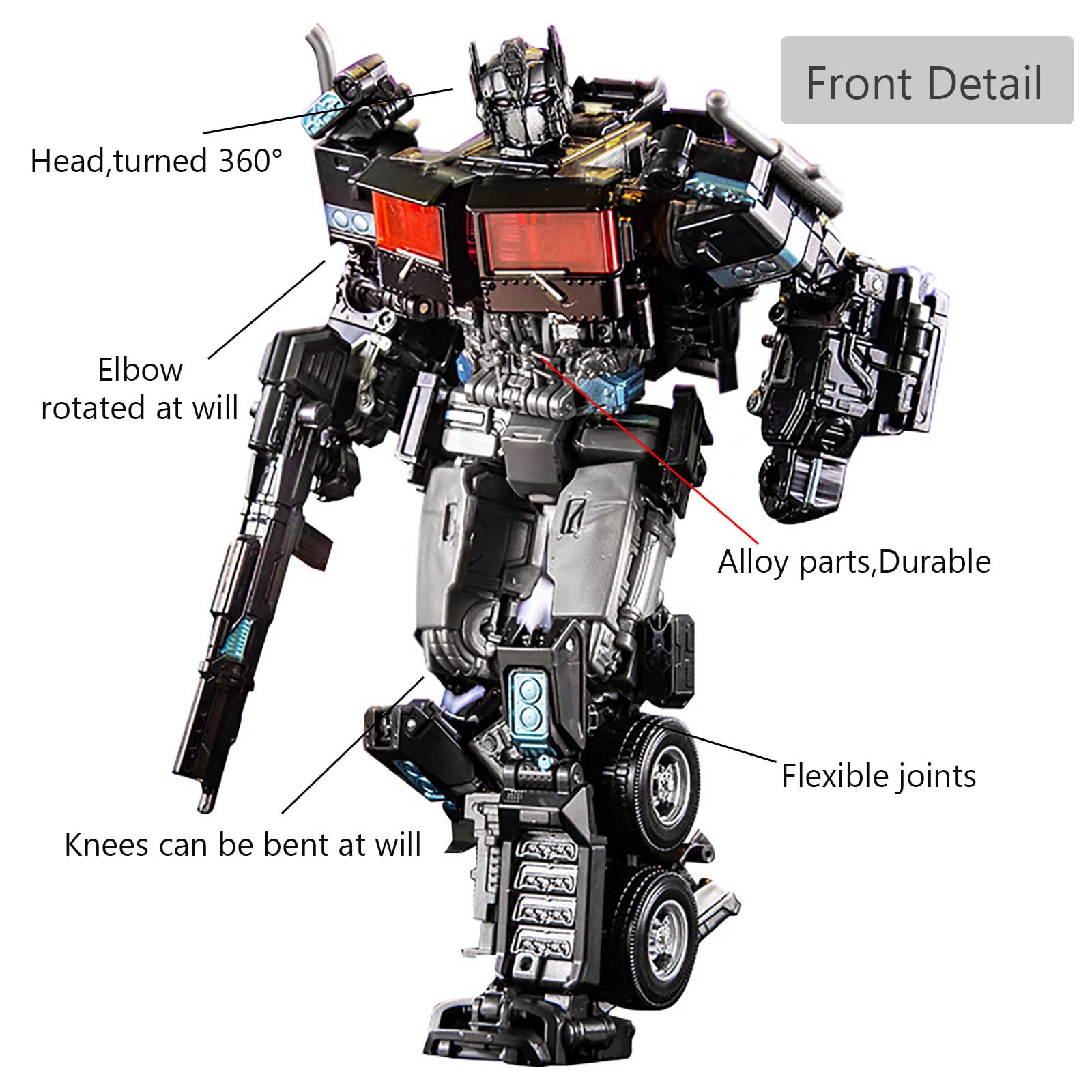 QCKJ Car Deformation Robots Toys,Alloy Action Figures for Boy 5-12,Transformed into Toy Cars