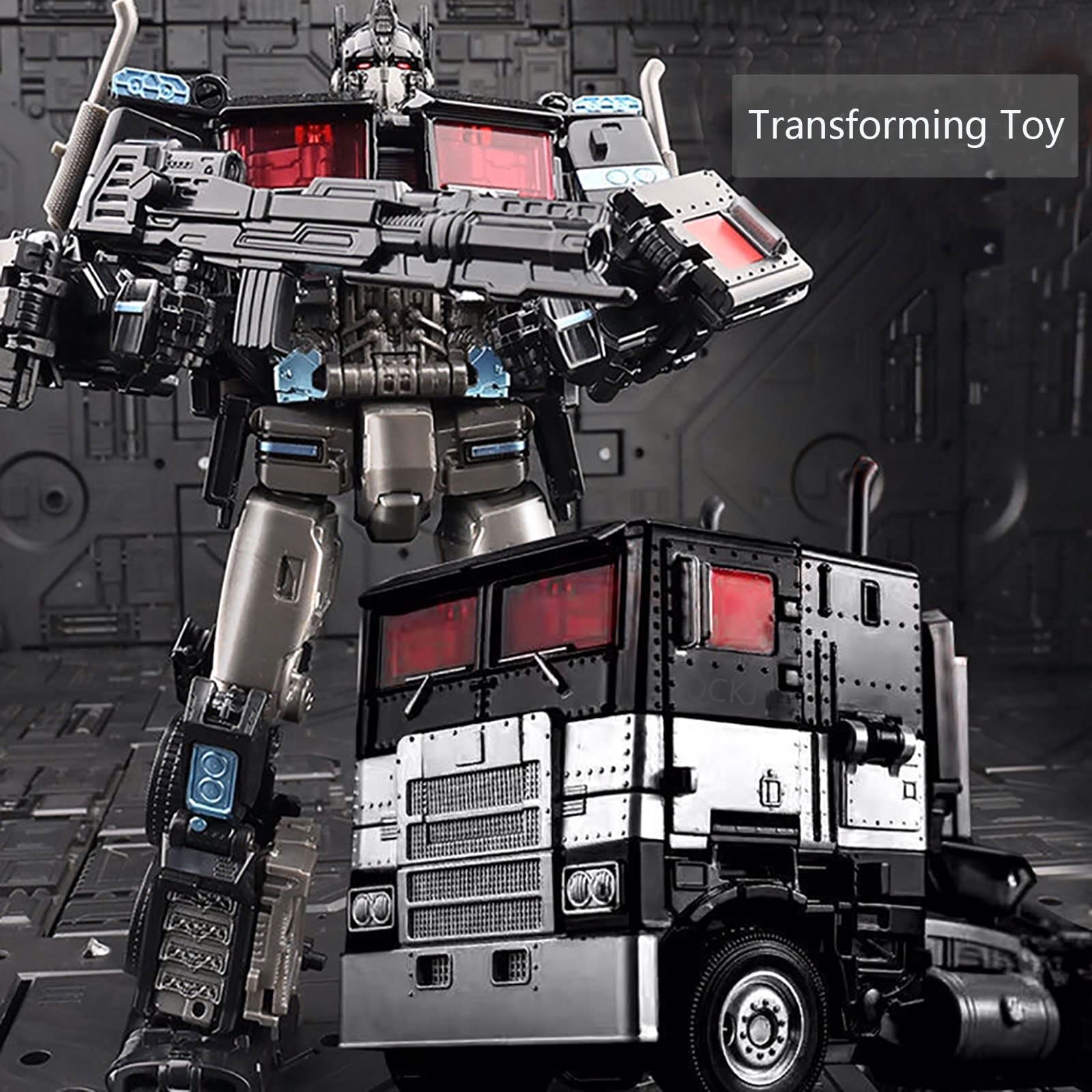 QCKJ Car Deformation Robots Toys,Alloy Action Figures for Boy 5-12,Transformed into Toy Cars