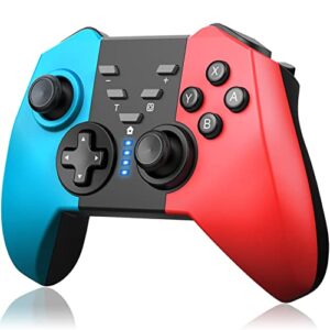 switch controllers,switch pro controller wireless for switch/switch lite/switch oled/pc,pro controller switch with wake up,6-axis gyro,turbo,dual vibration,screenshot,wireless switch gaming controller