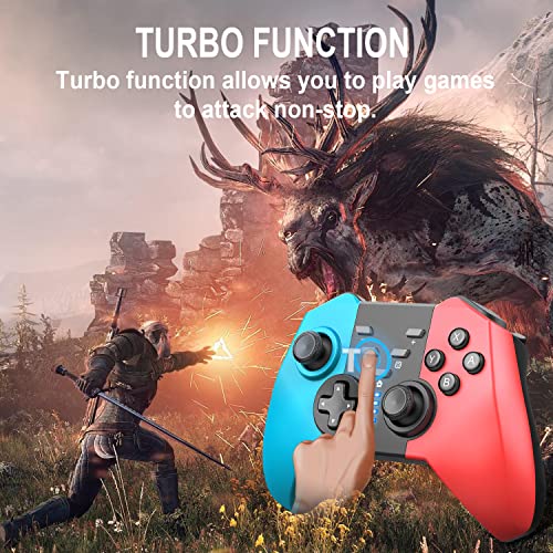 Switch Controllers,Switch Pro Controller Wireless for Switch/Switch Lite/Switch OLED/PC,Pro Controller Switch with Wake up,6-axis Gyro,Turbo,Dual Vibration,Screenshot,Wireless Switch Gaming Controller