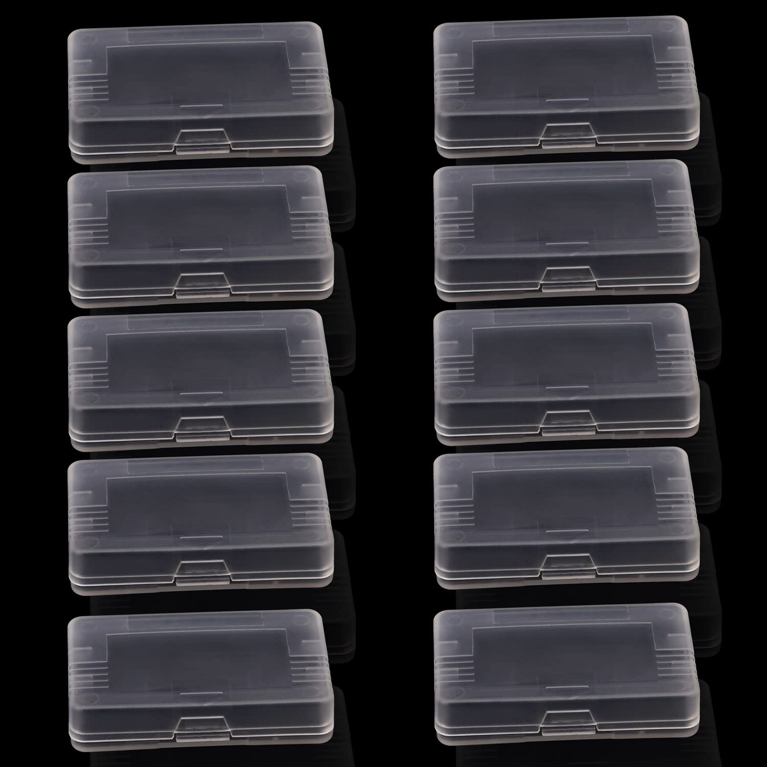 Uwayor 10Pcs Game Boy GBA Boxed Game Clear Game Card Case for Nintendo Game Boy Advance Anti Dust Cover Protable Card Box