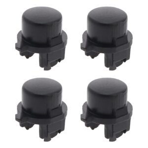 micro traders 4pcs release eject lock buttons compatible with nintendo switch compatible with joy-con controllers replacement parts plastic black, ec|153