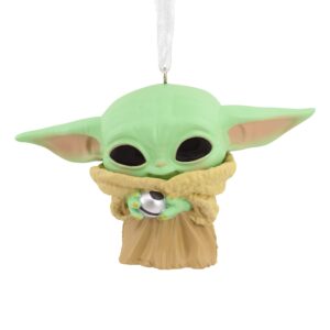 hallmark star wars: the mandalorian the child grogu funko pop! christmas ornament, may the 4th