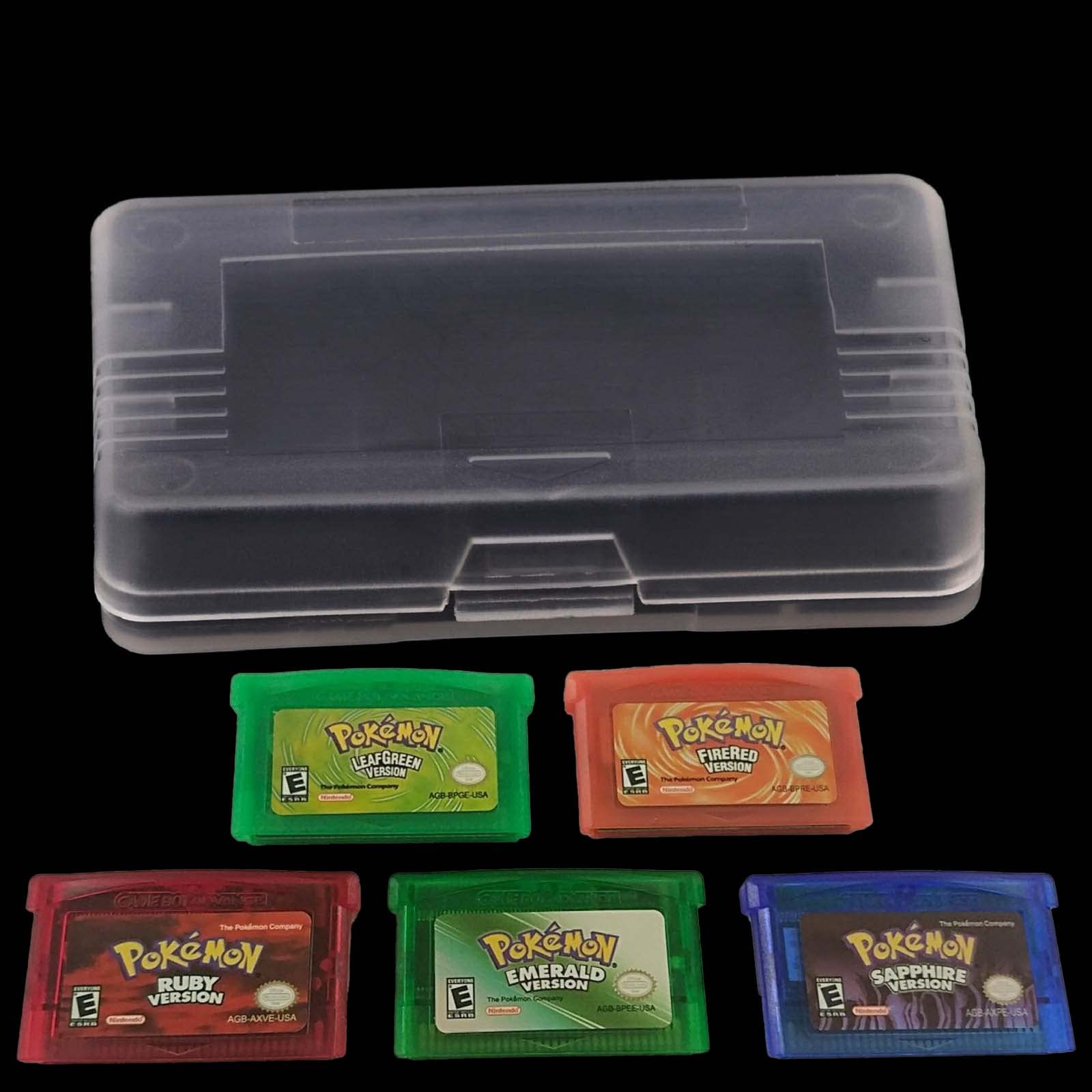 Uwayor 10Pcs Game Boy GBA Boxed Game Clear Game Card Case for Nintendo Game Boy Advance Anti Dust Cover Protable Card Box